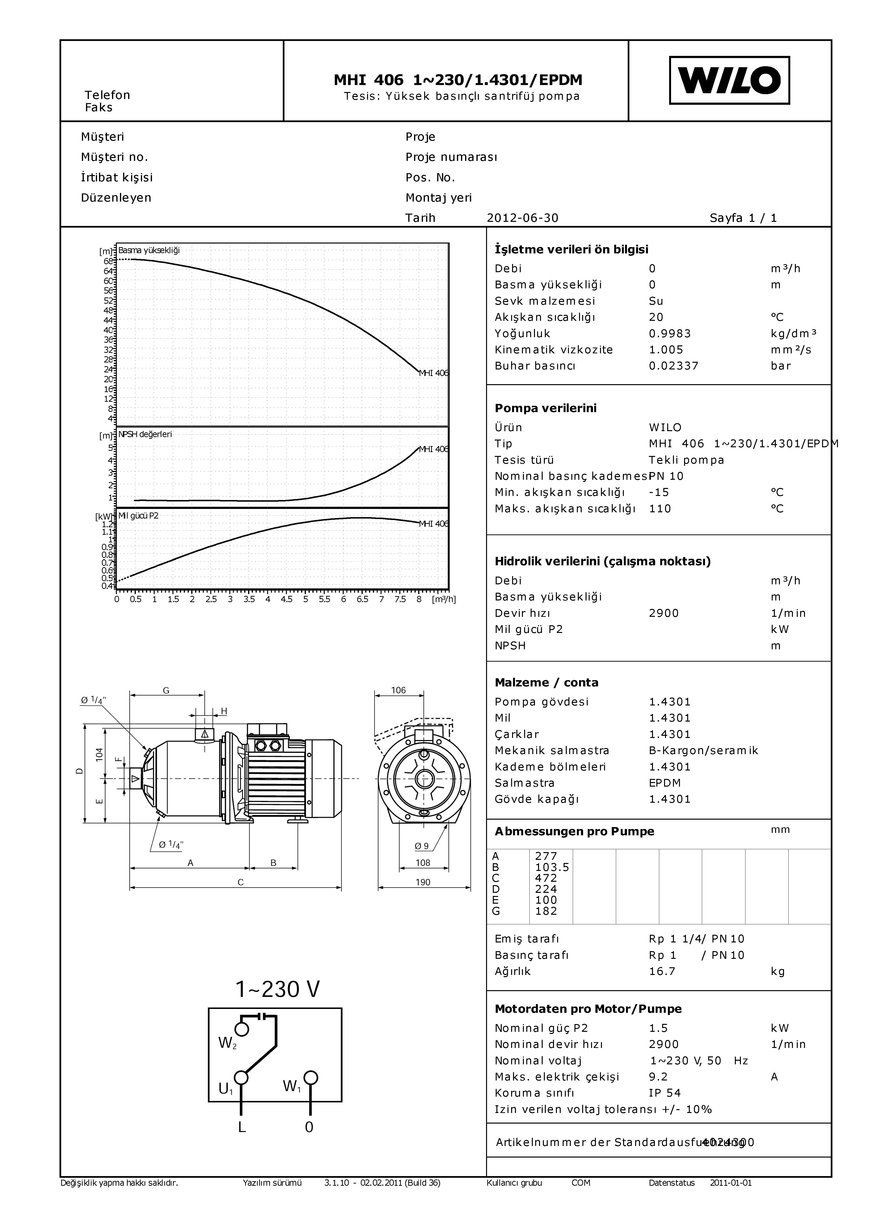 HMHI 406 1,5/2-M-1-E Monofaze Çok Kademeli 50 Litre Yatay Tanklı ...